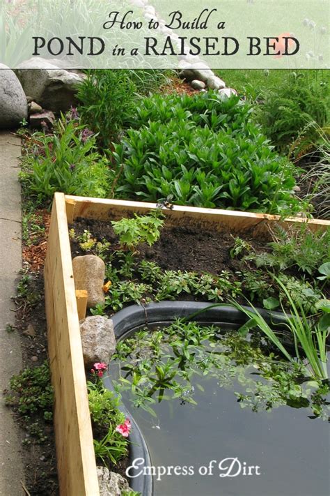 DIY Build A Garden Pond In A Raised Bed Empress Of Dirt