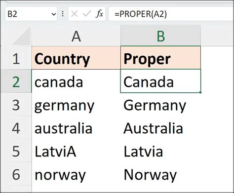 Proper Function In Excel Computergaga