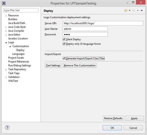Creating Customization Project
