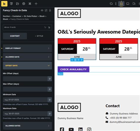 Our New Bricks Builder Native Date Picker For Hotels Element Olive And Lake