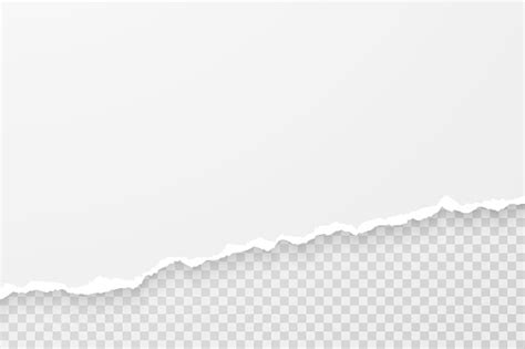 찢어진 종이 가장자리의 사실적인 그림입니다 부드러운 그림자와 텍스트 또는 이미지를위한 장소와 찢어진 반 시트 조각 찢겨진에 대한 스톡 벡터 아트 및 기타 이미지 Istock