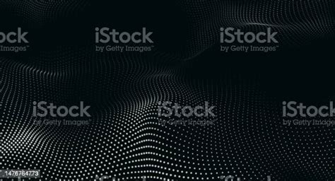 Black And White Abstract Trapcode Form Digital Particle Wave And Lights