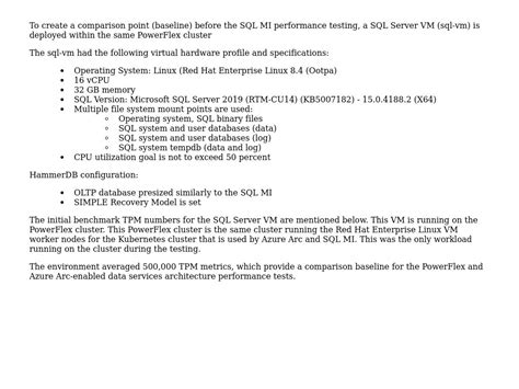 Sql Server Vm Baseline Test Building Azure Arc Enabled Data Services For A Sql Managed