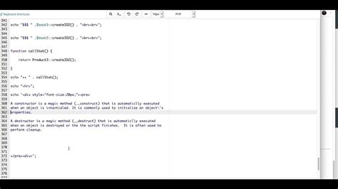 Advance Practical Php Explain Oop Constructdestruct Video 94f Youtube