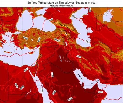 Iraq Surface Temperature On Wednesday 01 Oct At 3pm 03