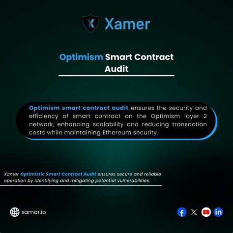 Xamer Web3 Security On Linkedin Smartcontracts Network Cost Security Optimism Ethereum