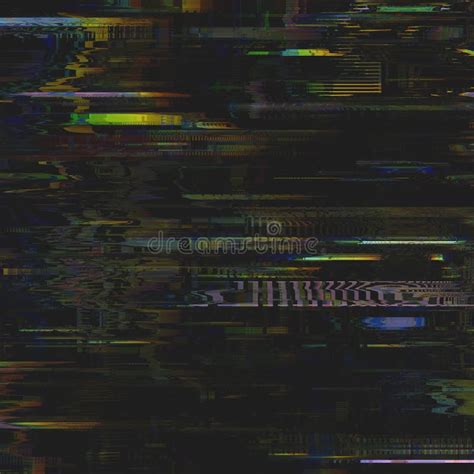 Glitch Unique Design Abstract Digital Pixel Noise Error Computer Screen Stock Illustration
