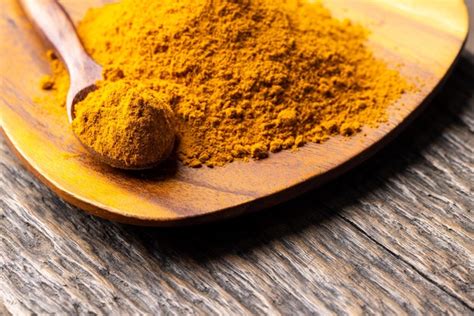 Premium Photo The Turmeric Powder Is A Natural Herb And Is An