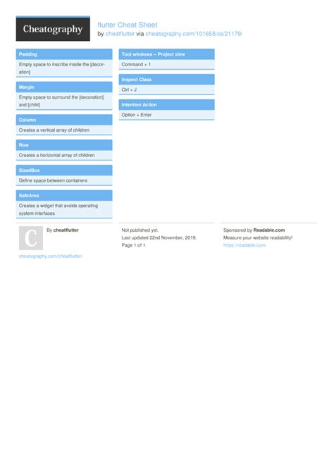 flutter cheat sheet by cheatflutter download free from cheatography