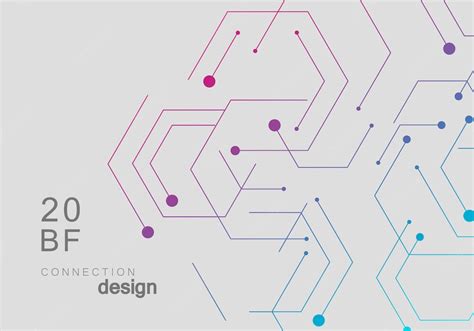 Premium Vector Science Network Connecting Lines And Dots Simple Background