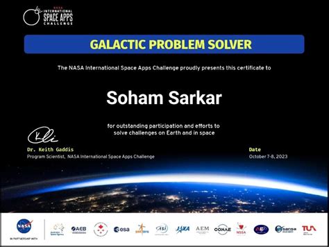 soham sarkar on linkedin nasa