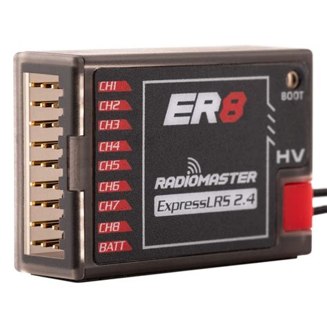 RadioMaster ER8 2 4ghz PWM ExpressLRS 8 Channel Receiver