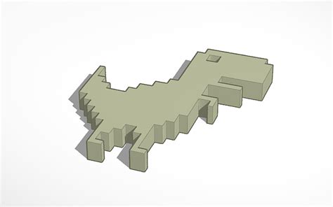 3d Design Chrome Dino Tinkercad