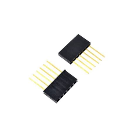 6 Pin Female 11mm Tall Stackable Header Connector For Arduino Pack Of
