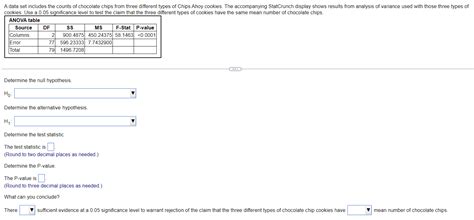 Solved Determine The Null Hypothesis H0 Determine The