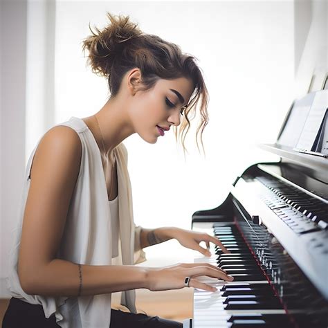 Girl Playing Piano Photography