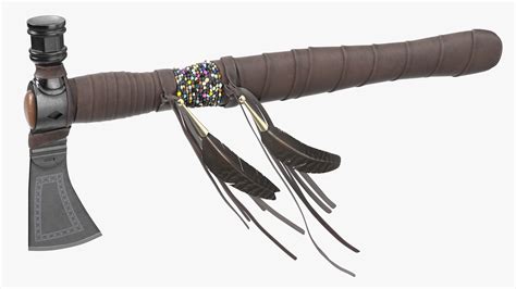 Tomahawk Weapon Dark Leather 3d Model 39 Max 3ds Blend C4d Fbx Ma Lxo Obj Free3d