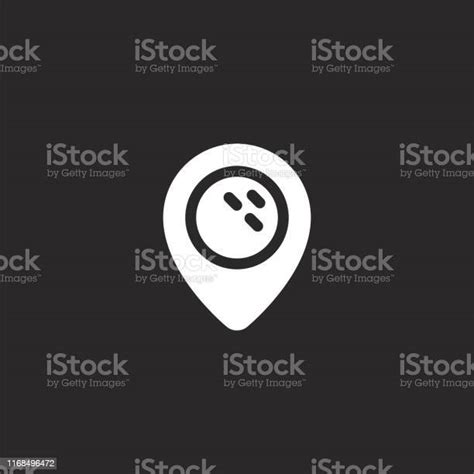 골프 아이콘 웹 사이트 디자인 및 모바일 응용 프로그램 개발을위한 채워진 골프 아이콘 검은 배경에 고립 된 채워진 골프