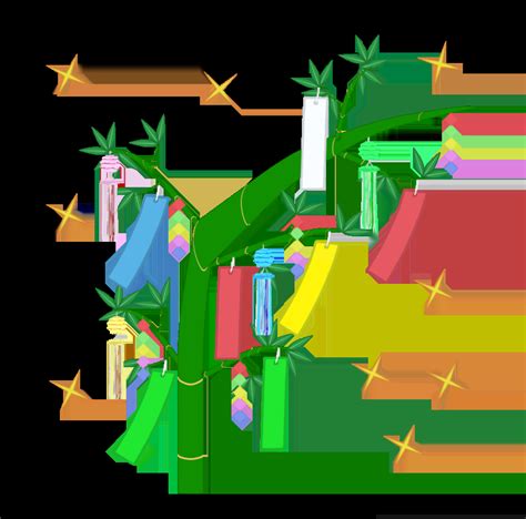 かわいい七夕飾りのイラスト いらすとマッピング