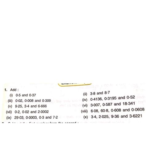 Decimals Maths Notes Teachmint