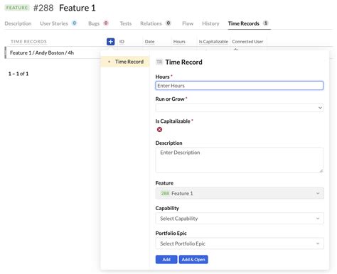 Time Records Costs Targetprocess Enterprise Agility Solution