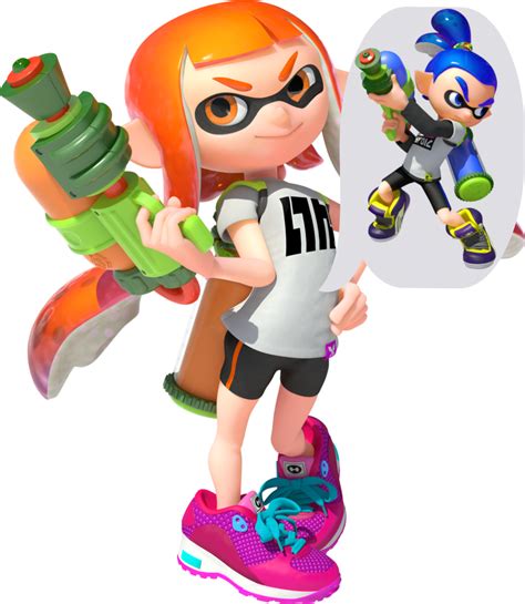 Inkling Girl And Inkling Boy By Noe0123 On Deviantart
