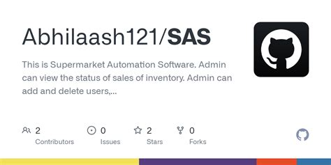 github abhilaash121 sas this is supermarket automation software