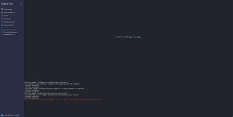 Cannot Start Workspace From Java Theia Stack On Docker And Openshift · Issue 12218 · Eclipse