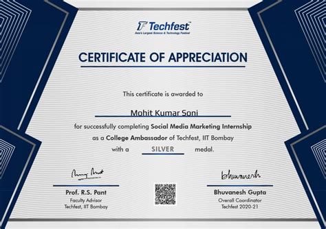 Mohit Kumar Soni On Linkedin Techfest Iitbombay Srmist