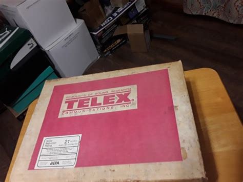 Telex Headset Model Dbm 1010 Aviation Aviator Headpset Nos Noise