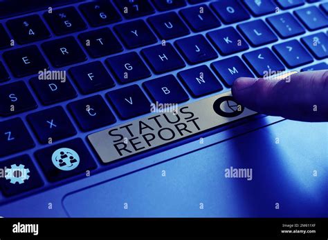 Inspiration Showing Sign Status Report Conceptual Photo Update Summary Of Situations As Of A