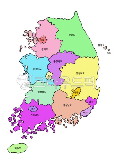 Map 우리나라지도지도png 우리나라전도 대한민국 대한민국지도 사진 이미지 일러스트 캘리그라피 Jinana작가