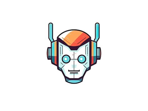 Premium Photo Robot Chatbot Ai Bot Cartoon Logo Badge Design Symbol Cartoon Flat Style