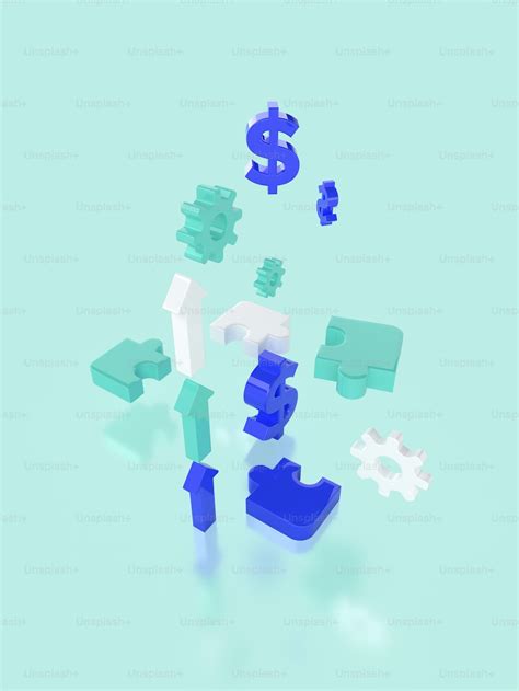 파란색과 흰색 퍼즐 조각 그룹 사진 Unsplash의 공유 이미지