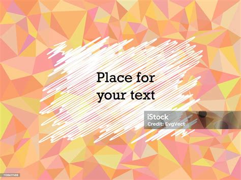 추상적인 다각형 기하학적 모자이크 질감 붉은 색 언더 톤 해칭 텍스트에 대 한 프레임 공간 벡터 일러스트입니다 배경 0명에 대한