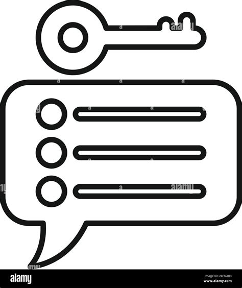 Key Unlocking A Speech Bubble Symbolizing Secure And Encrypted