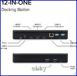 Plugable USB C Triple HDMI Docking Station With Charging For Windows Or Mac Usb Docking Station