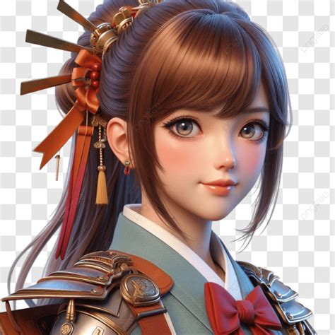 穿著亞洲服裝的女孩的 3d 渲染 卡通片png去背圖片素材免費下載，免摳圖設計圖案下載 Pngtree