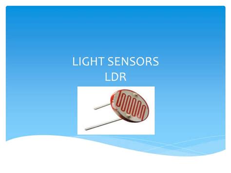 Light Sensors Pptx