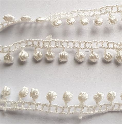 Мереживо макраме лляне на гумці 2 2 см молочне 1 м