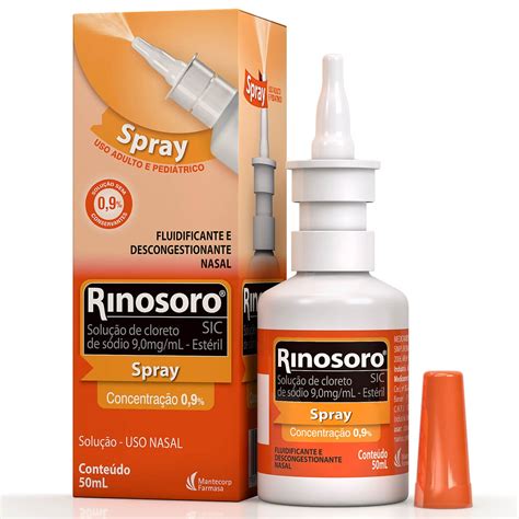 Descongestionante Nasal Rinosoro Sic Spray 50ml Preço Droga Raia