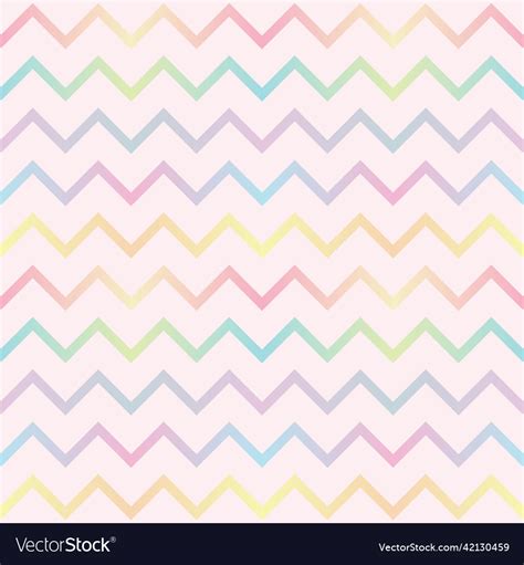 Pastel Zigzag Geometric Pattern Abstract Chevron Vector Image