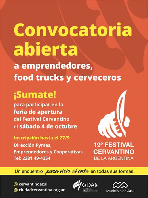 19° Fca Convocatoria A Emprendedores Para La Inauguración Azul Es