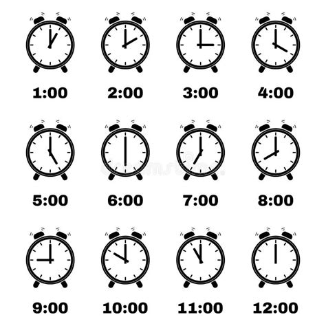 The Alarm Clock Icon Alarm Clock Symbol Set Stock Vector Illustration Of Vector Alert 56759988