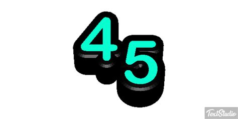 45 Number Animated  Logo Designs