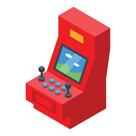 Red Arcade Game Machine Displaying Gaming Interface 48297354 Vector Art At Vecteezy