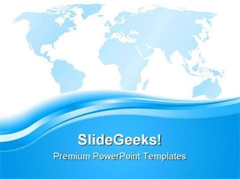 Blue World Map Abstract Powerpoint Templates And Powerpoint Backgrounds