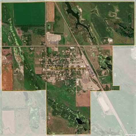 Map Of Alpena Town South Dakota Thong Thai Real