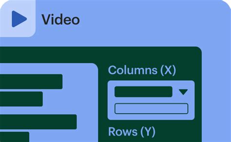 columns and rows in visual explorer