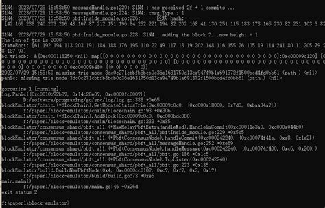 请问遇到了这种错误应该如何解决？ · issue 9 · huanglab sysu block emulator · github
